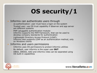 Ibm informix security functionality overview | PPT