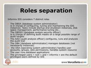 Ibm informix security functionality overview | PPT