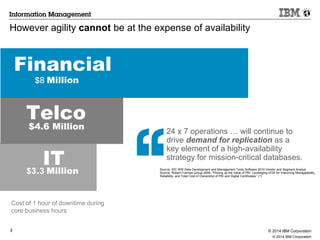 IBM InfoSphere Data Replication for Big Data