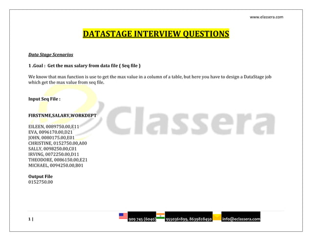 IBM Infosphere Datastage Interview Questions-1.pdf | Databases | Computer Software and Applications