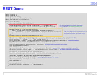 Administration APIs: REST and JMX for IBM InfoSphere Streams V4.0 | PPT
