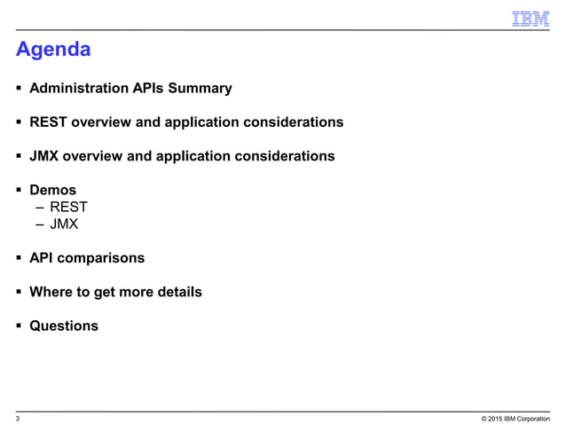 Administration APIs: REST and JMX for IBM InfoSphere Streams V4.0 | PPT