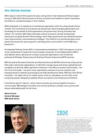 Ibm in south africa | PDF | Cloud Computing | Internet