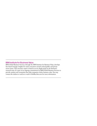 IBM Institute for Business Value - The Upwardly Mobile Enterprise | PDF