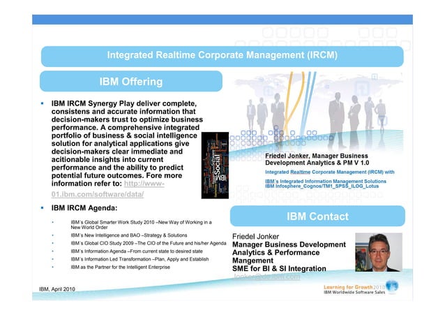 IBM Integrated Realtime Corporate Management 2010 | PPT