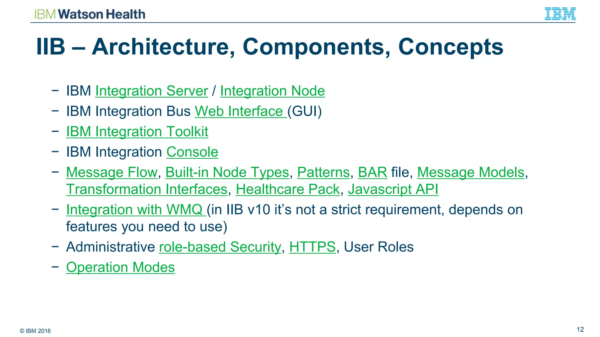 Overview - ESBs and IBM Integration Bus | PPTX