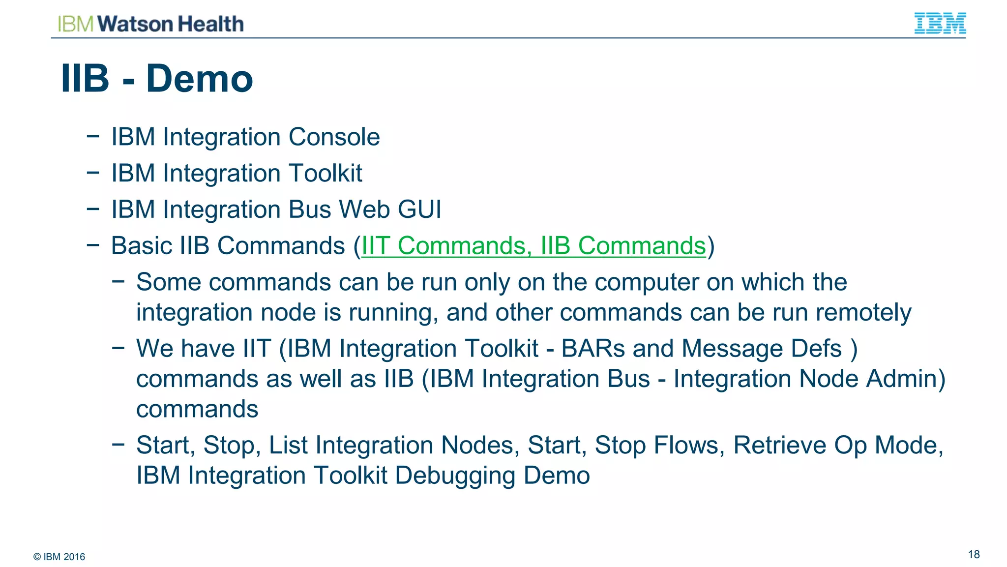 Overview - ESBs and IBM Integration Bus | PPTX