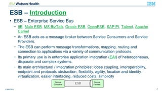 Overview - ESBs and IBM Integration Bus | PPTX