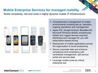 IBM InterConnect 2103 - Institute a MobileFirst IT Infrastructure