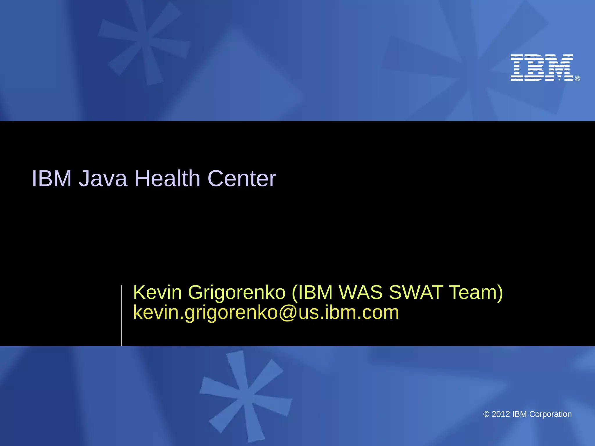 IBM Health Center Details | PPT
