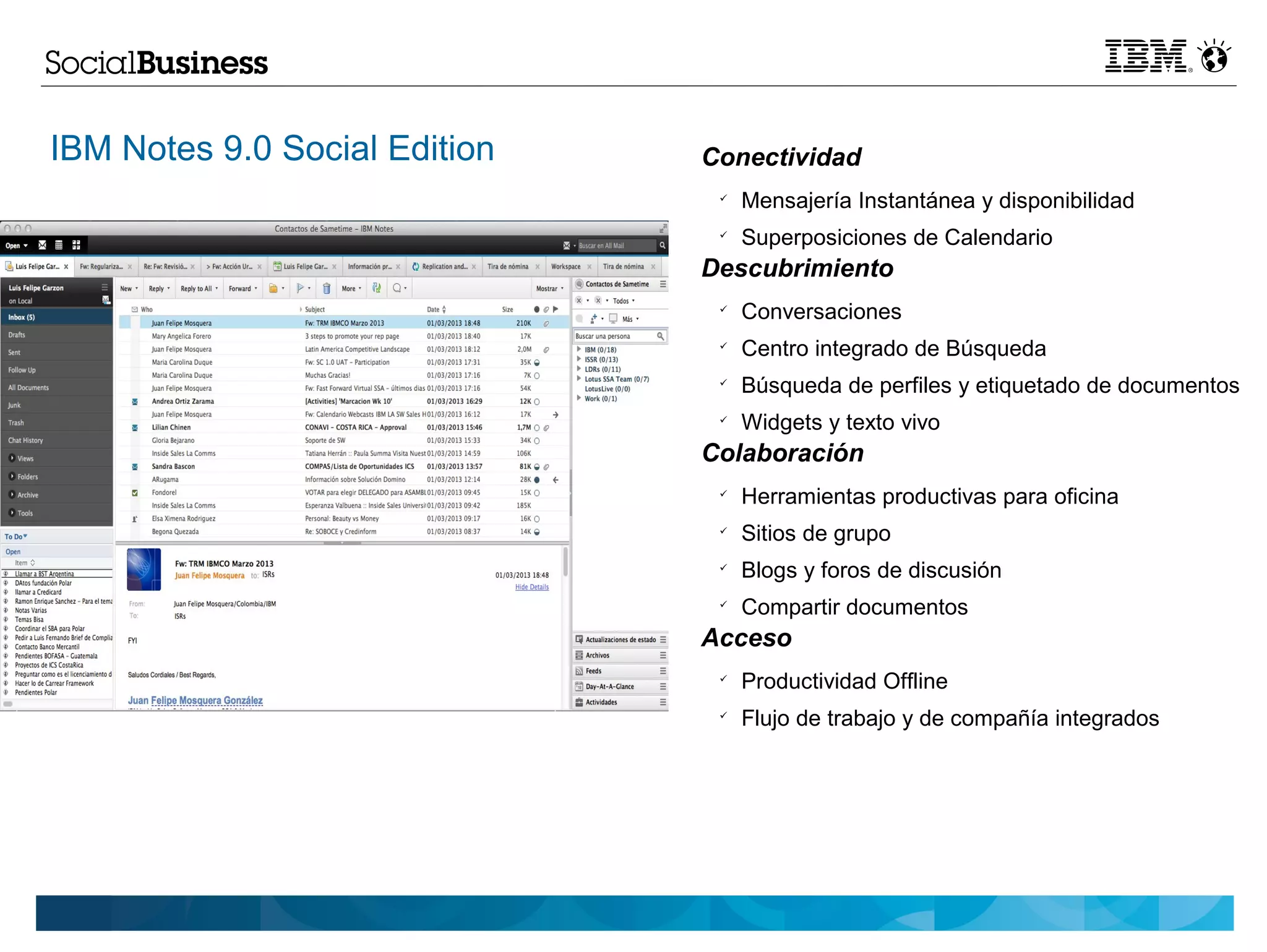 IBM Lotus Domino/Notes 9 - Español | PPT