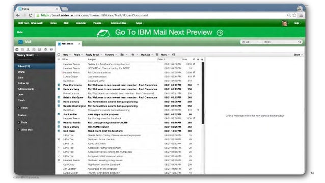IBM Mail Next and Notes/Domino Roadmap