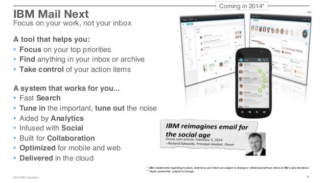 IBM Mail Next (ICON Switzerland 10.09.14)