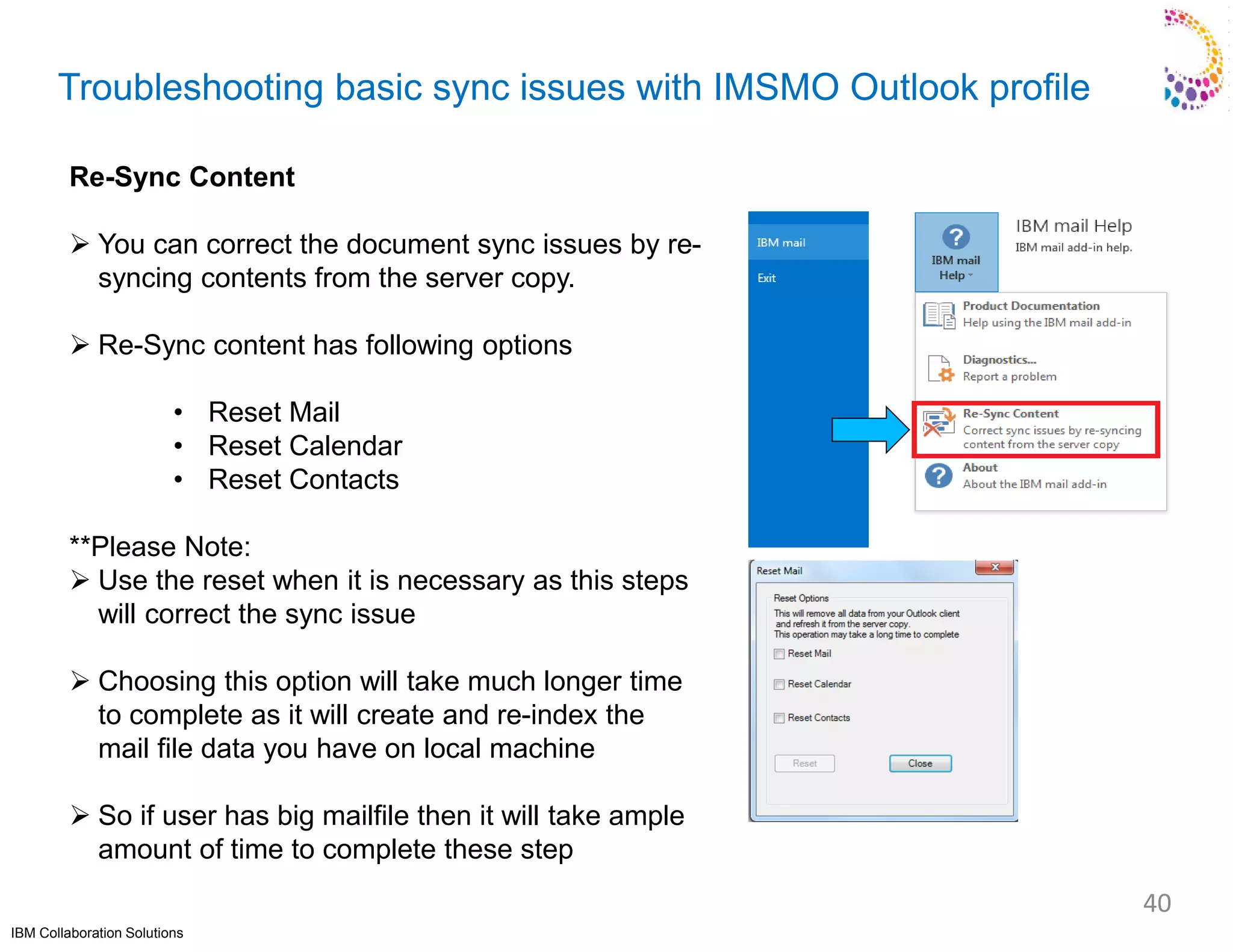 IBM Mail Support for Microsoft Outlook | PDF
