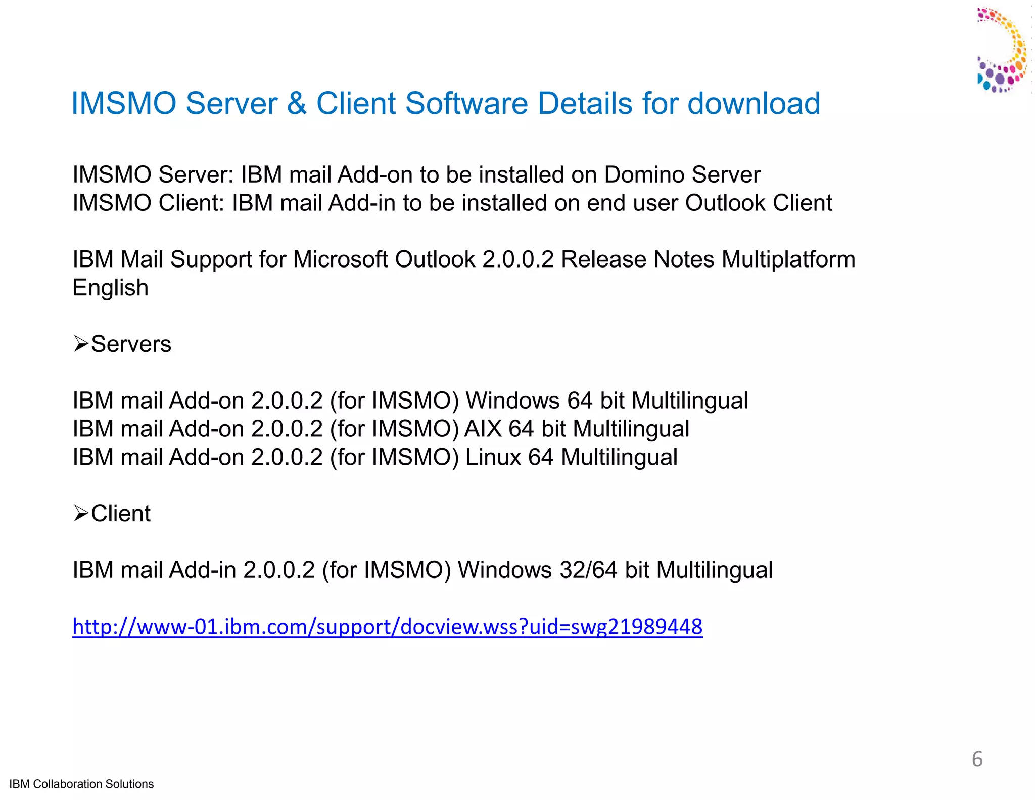 IBM Mail Support for Microsoft Outlook | PDF