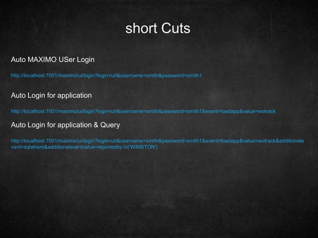 IBM Maximo Tips & Tricks | PPT