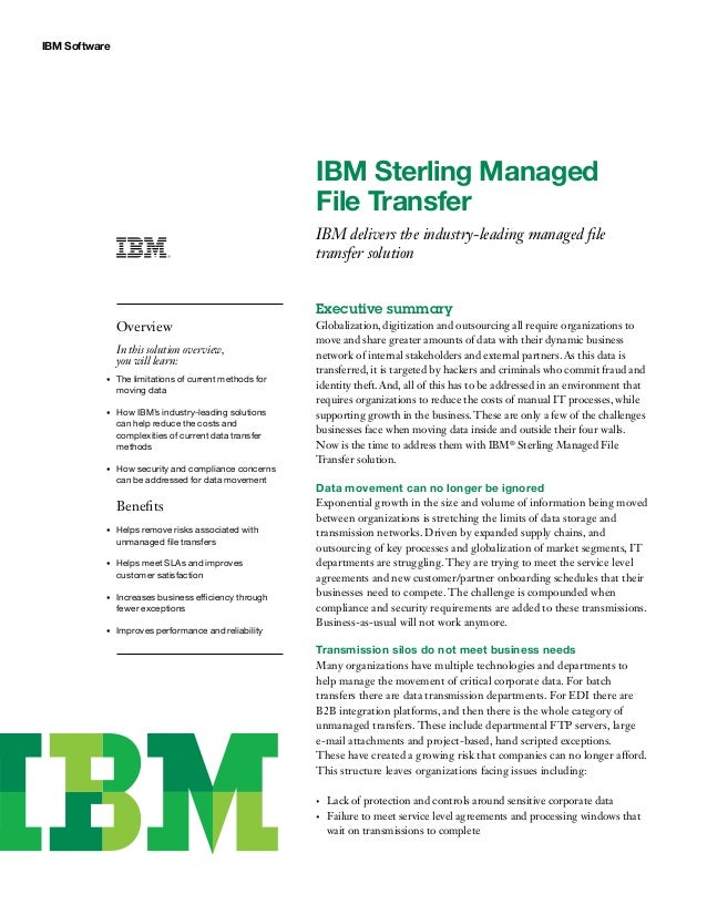 IBM Sterling Managed File Transfer