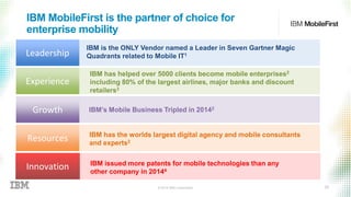 IBM Mobile First Client Presentation | PPTX | Computer Software and Applications | Computing