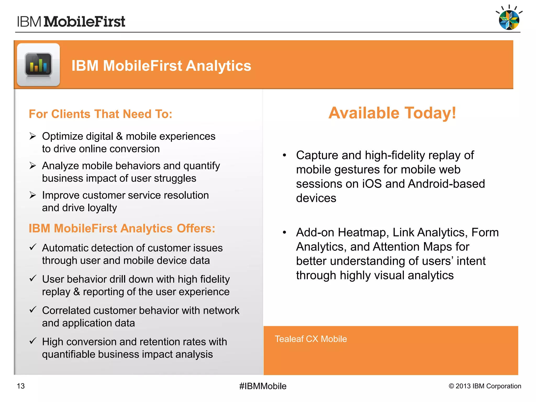 Ibm mobilefirst overview presentation | PPT