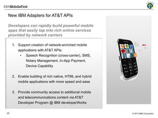 Ibm mobilefirst overview presentation | PPT
