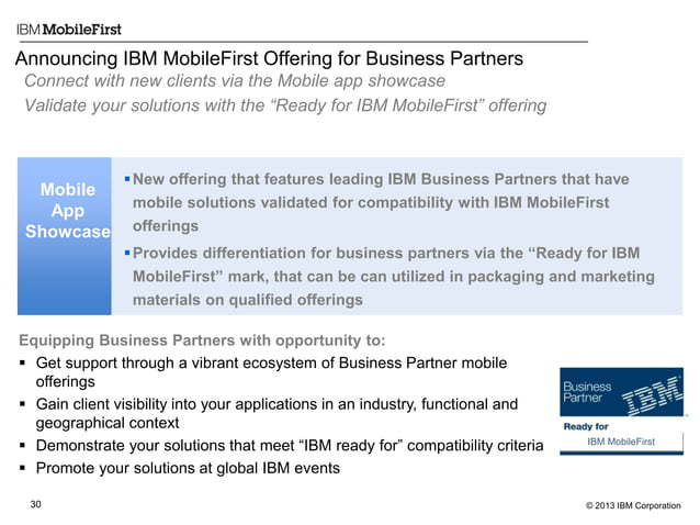 Ibm Mobilefirst Overview Presentation Ppt