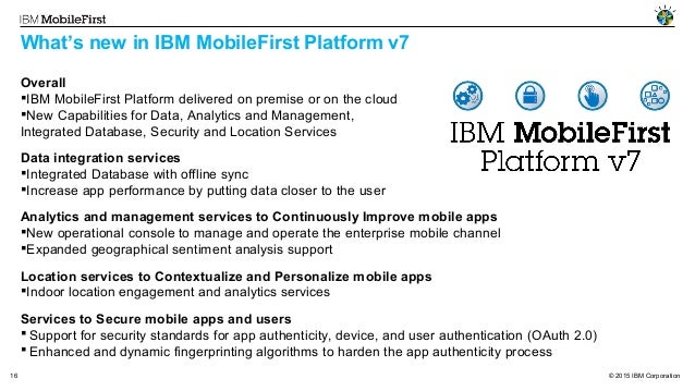 An Overview On Ibm Mobilefirst Platform V7
