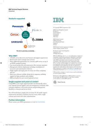 Ibm mobility services - Supporting the mobile workforce | PDF ...