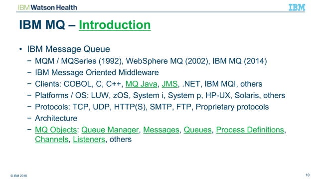 IBM MQ Overview (IBM Message Queue) | PPTX