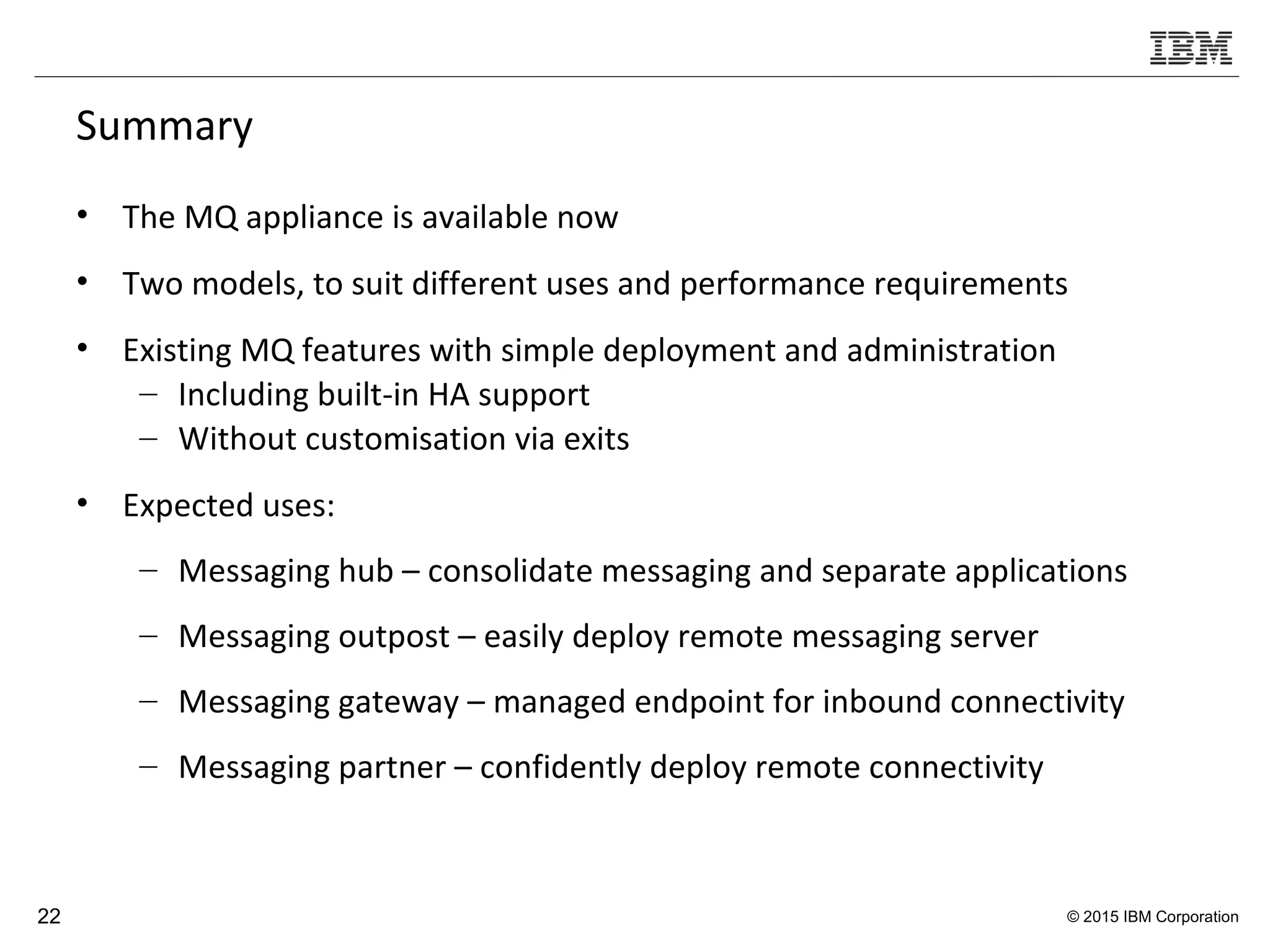 Ibm mq appliance slideshare | PPT