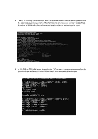 Ibm mq dqm setups | DOCX