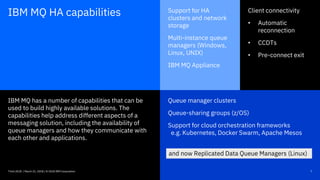 IBM Think 2018: IBM MQ High Availability | PDF