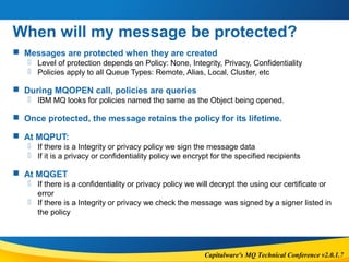 IBM MQ security deep dive including AMS MQTC 2017 | PPT