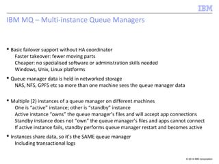 Building highly available architectures with WAS and MQ | ODP