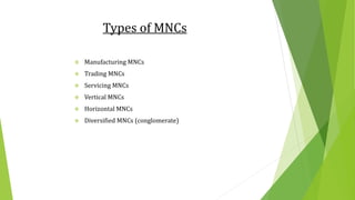 MNCs in India & Criticism | PPT