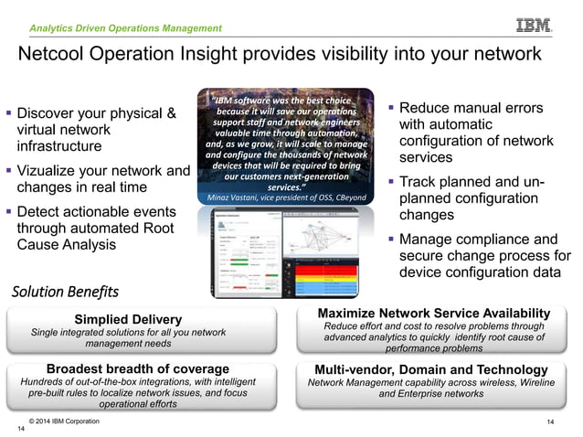 IBM Netcool Operations Insight | PPTX | Cloud Computing | Internet