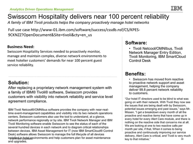Ibm Netcool Operations Insight Ppt
