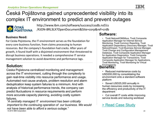 Ibm Netcool Operations Insight Ppt