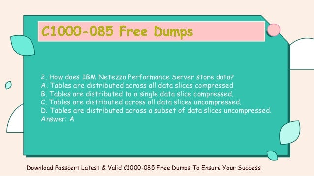 IBM Netezza Performance Server V11.x C1000-085 Real Questions | PDF | Databases | Computer ...