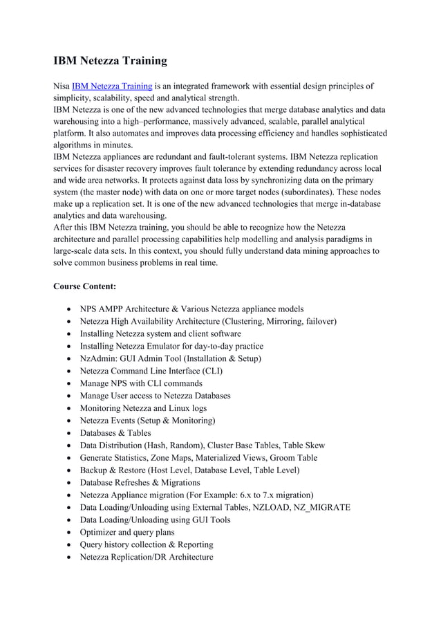 IBM Netezza Training.pdf
