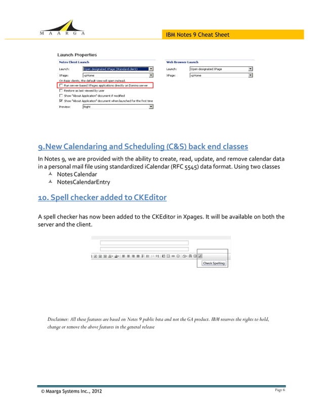 IBM Notes 9 Social Edition Cheat Sheet | PDF
