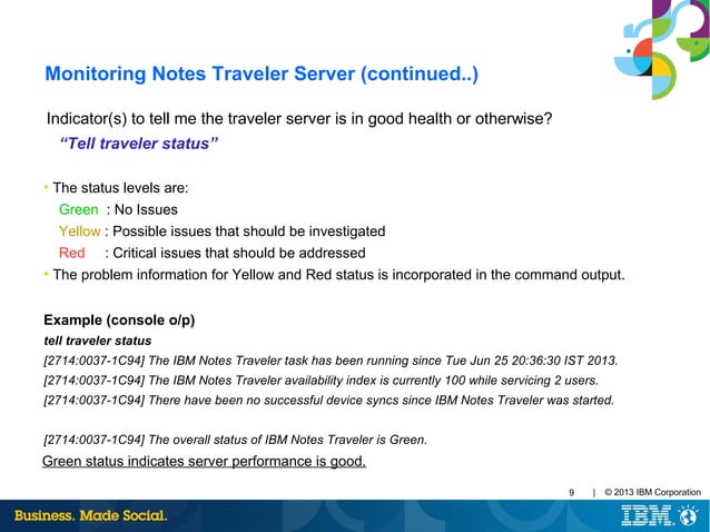 IBM Notes Traveler Best Practices | PPT