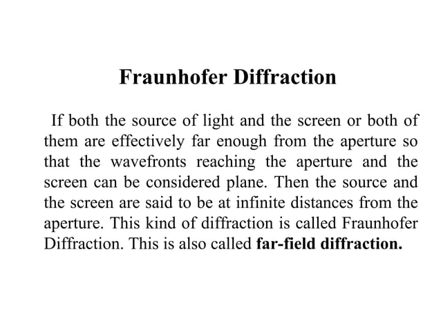 Diffraction,unit 2 | PPT | Physics | Science