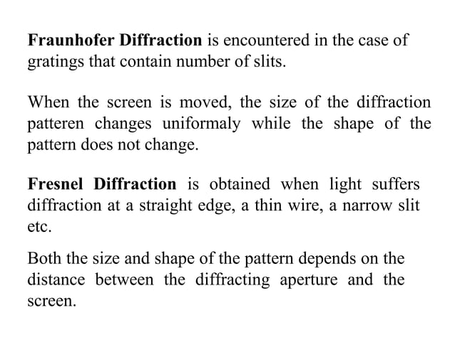 Diffraction,unit 2 | PPT | Physics | Science