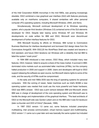 IBM OS/2 Analysis | PDF