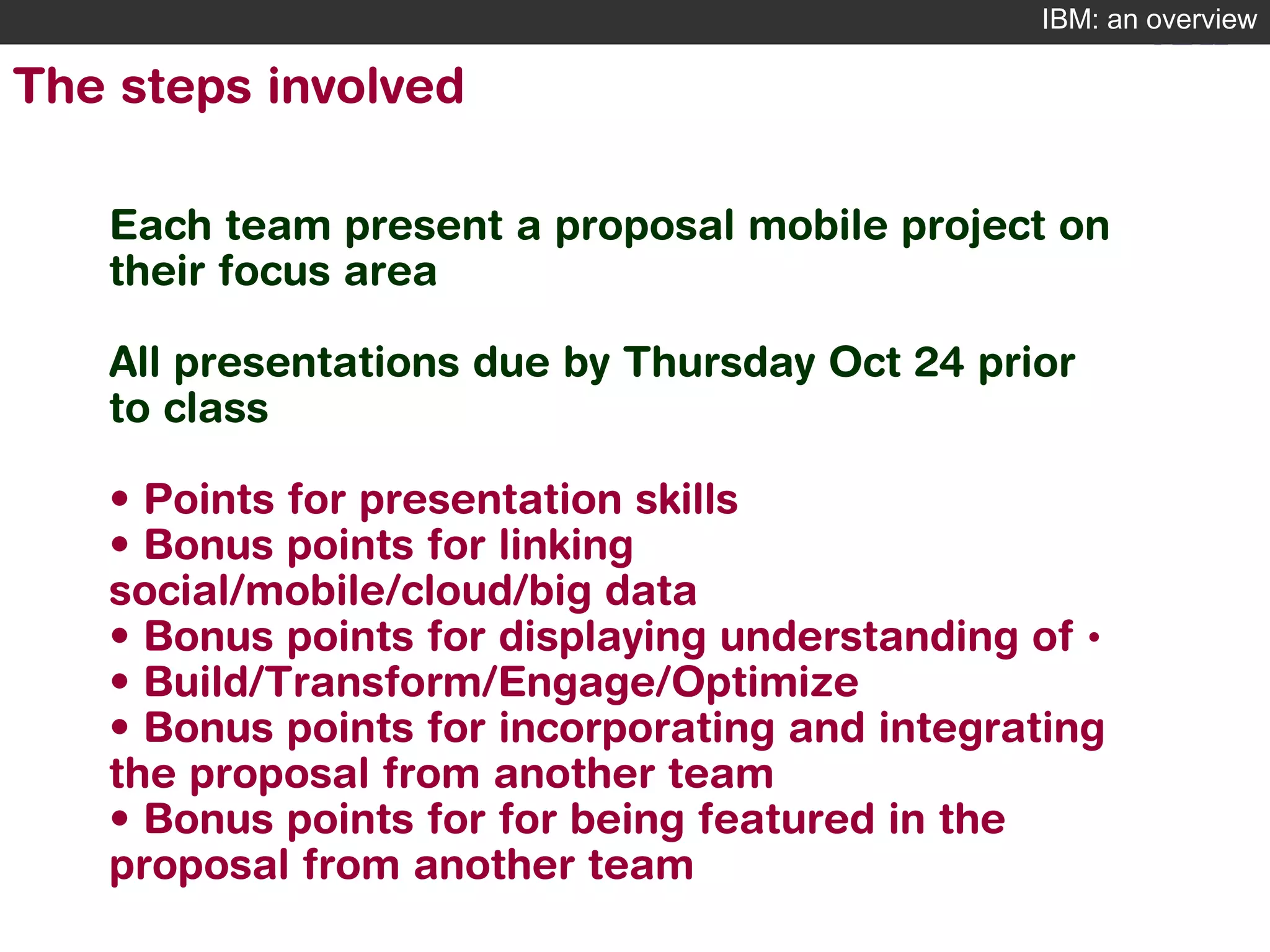IBM Overview and Case Study | PPT