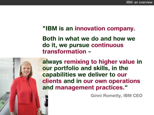 IBM Overview and Case Study | PPT
