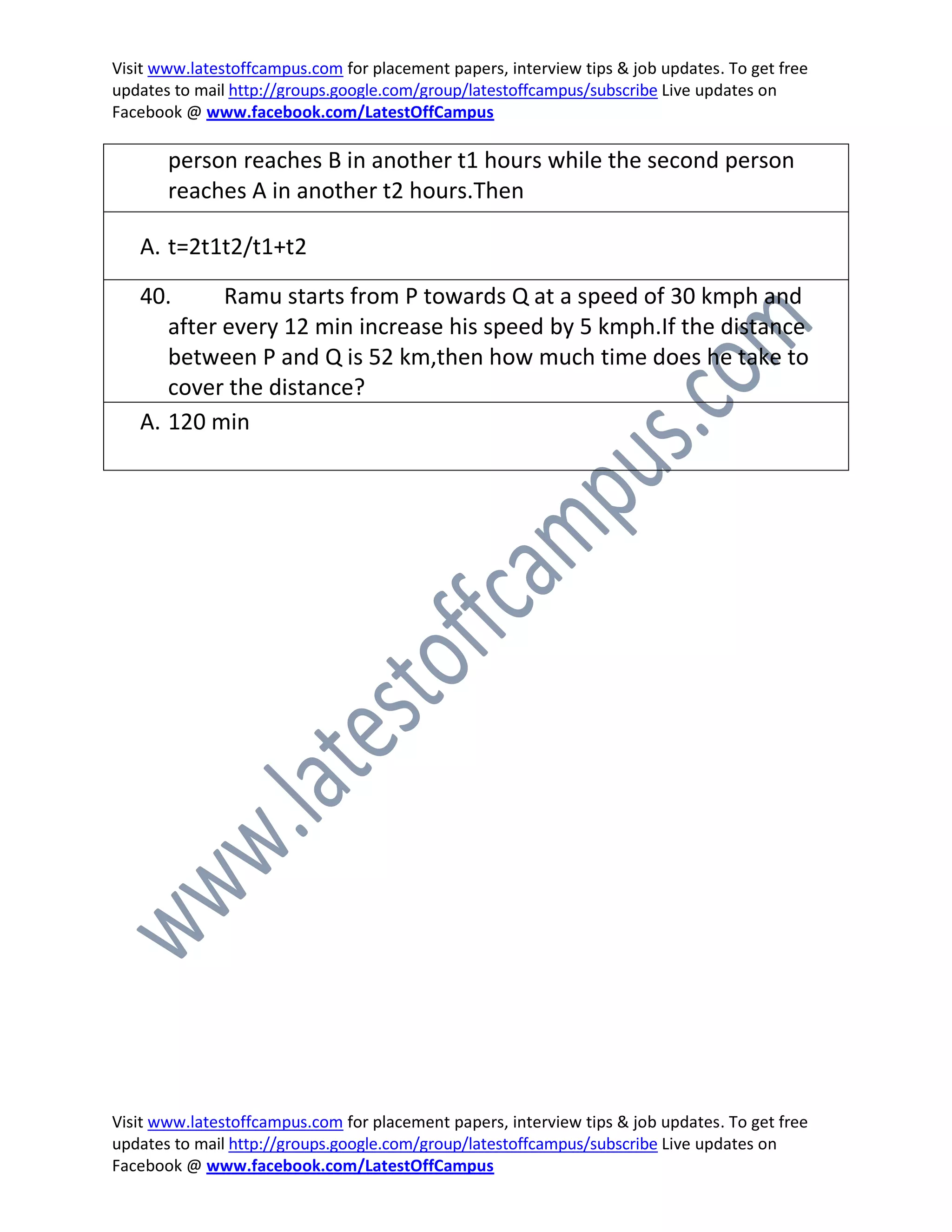 Ibm placement paper arithmatic sample paper1 | PDF Ibm placement paper arithmatic sample paper1 | PDF