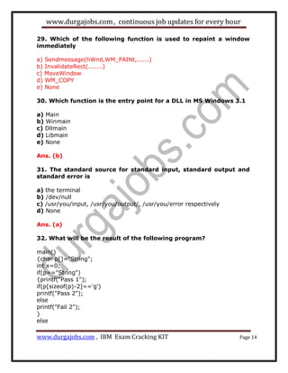 Ibm placement papers | PDF