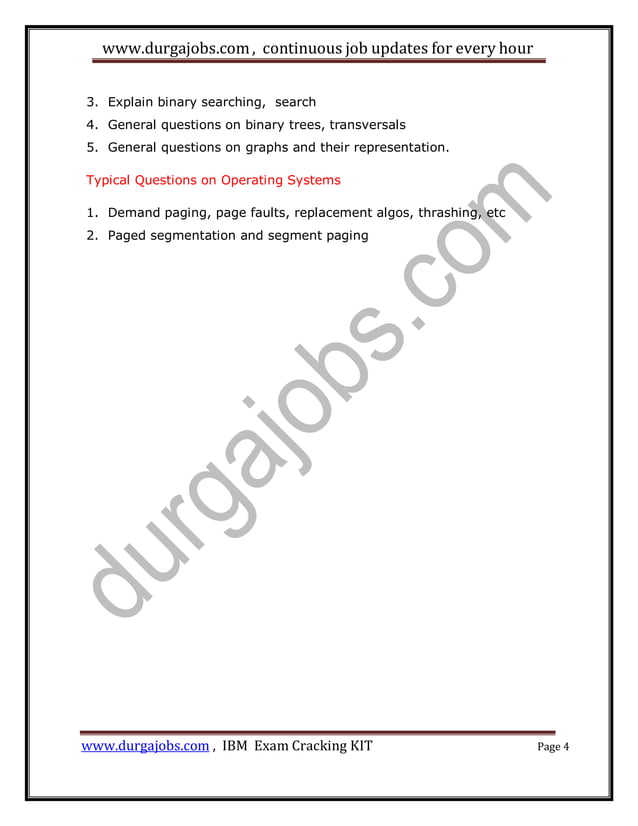 Ibm placement papers | PDF