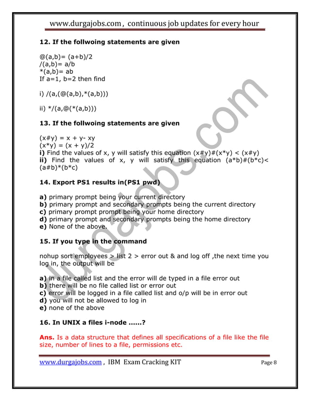Ibm placement papers | PDF